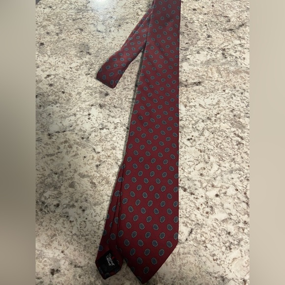 Vintage | Accessories | Vintage Red Patterned Tie | Poshmark